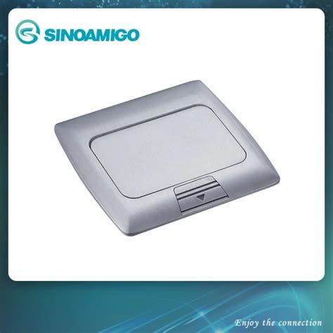 Stainless Steel Floor Socket Date Rj45 Cat6 Outlet Tct Tot Telecommunication Closet Floor Box