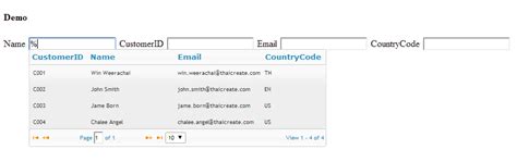 Jquery Plugin Jquery Combogrid สร้าง Combo Dropdownlist แบบ Grid Table