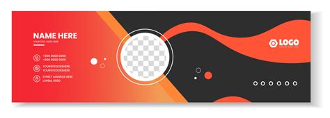 Corporate Modern Email Signature Design Template Email Signature Template Design With Orange