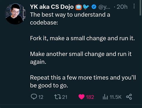 Dinesh Katariya On Linkedin One Of The Best Way To Understand New Codebase