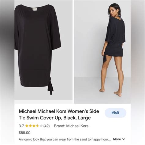 Michael Michael Kors Swim Michael Kors Iconic Solid Side Tie Cover