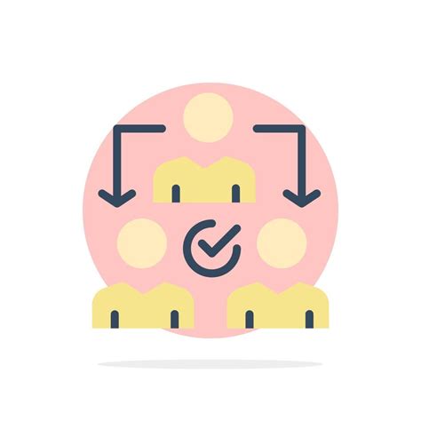 Assignment Delegate Delegating Distribution Abstract Circle Background Flat Color Icon 14333130