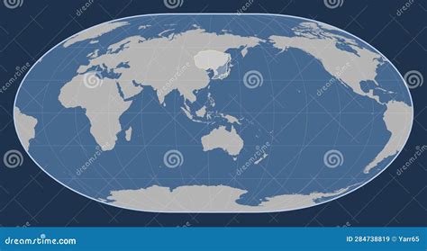 Amur Tectonic Plate Contour Loximuthal Stock Illustration Illustration Of Activity