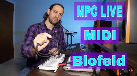 Connecting MPC LIVE To External Synthesizer Via Midi Cable Also