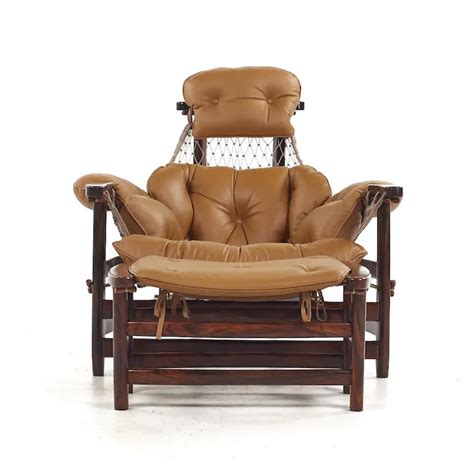 Jean Gillon Jangada Mid Century Brazilian Rosewood And Leather Lounge Ruby Lane