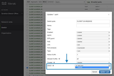 Unidirectional Link Detection Udld Cisco Meraki Documentation
