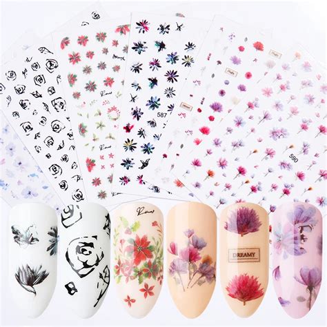 1 лист 3d стикер для ногтей S красочный Золотой Серебряный дизайн ногтей перевод рисунка