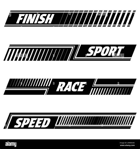 Car Wrap Decal Design Vector Vinyl Car Decals Modern Car Black And