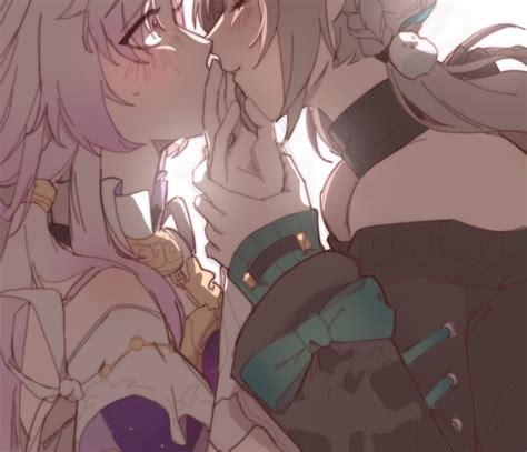 Fu Xuan And Qingque Honkai And More Drawn By Suimi Esse Danbooru