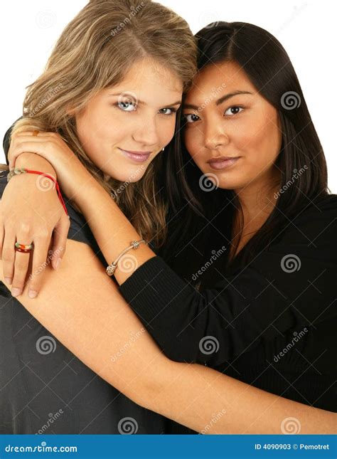 Best Friend Hugging 2 Stock Image Image Of European Ethnicity 4090903
