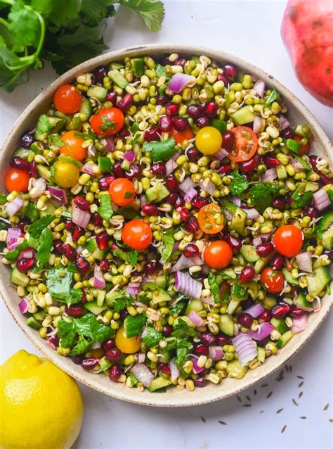 Sprouted Moong Salad Recipe Veg Salad Recipes Tasty Recipes Videos