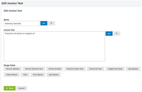 Add Invoice Text Items