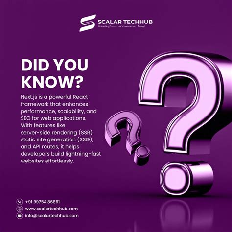 Didyouknow Nextjs Webdevelopment Seo Techinnovation Scalartechhub