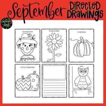 September Fall Directed Drawings By Carlisles Clips Tpt