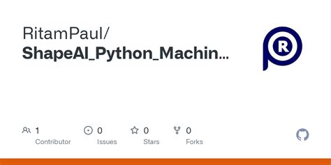 github ritampaul shapeai python machine learning