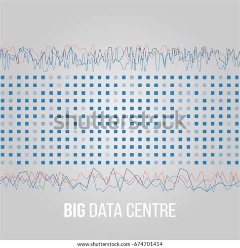 Big Data Algorithms Analysis Information Minimalistic Stock Vector