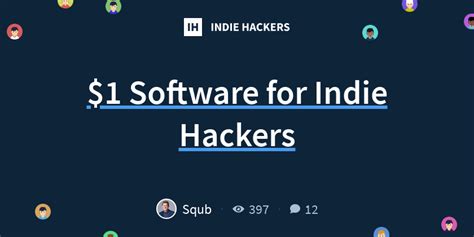 1 Software For Indie Hackers Indie Hackers