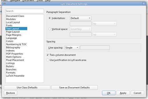 Lyx Two Columun Pdflatex Output From Memoir Class Book Tex Latex