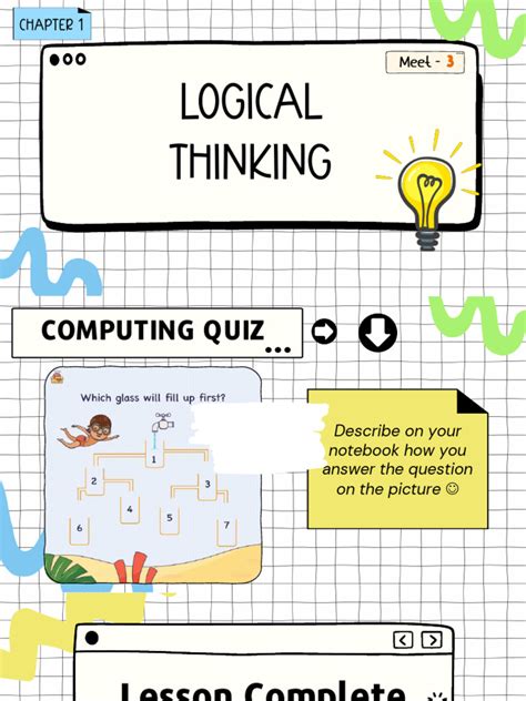Informatika Grade 4 Pertemuan 3 Logical Thinking Quiz Pdf