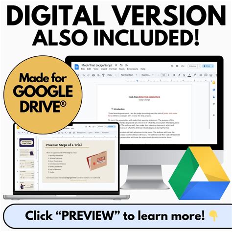 Mock Trial Assignment For Any Story Or Novel Editable Kit