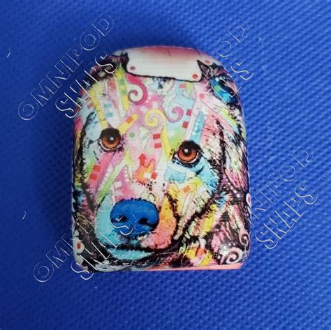 border collie pop art premium custom omnipod snaps® cover omnipod snaps