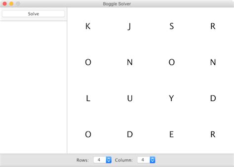 Github Kirkbyoboggle Boggle Solver