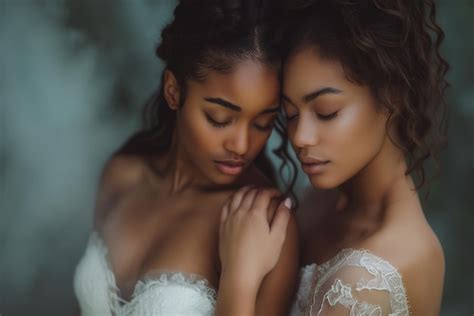Premium Photo A Romantic Couple Of Lesbian