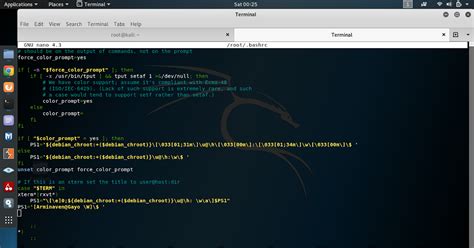 Mengubah Teks Prompt Terminal Kali Linux