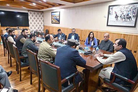 Chief Minister Gilgit Baltistan Khalid Khurshid Khan In A Meeting With