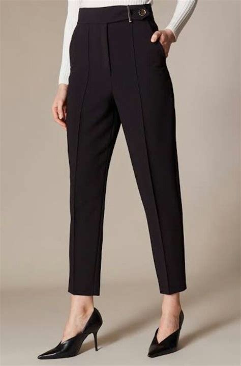 High Waist Tailored Womens Dress Pants Fashion Design Clothes