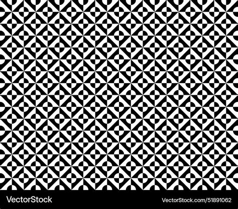 Seamless Monochrome Geometric Pattern Royalty Free Vector