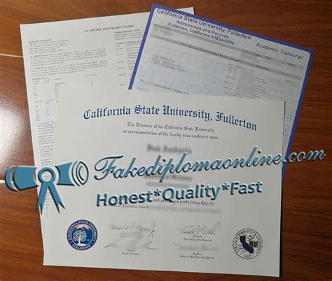 I Want To Get A Csuf Diploma And Transcript In California