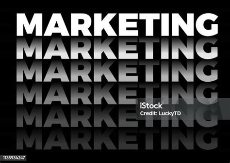 반복적 인 형태의 마케팅 단어 검정색 배경의 벡터 텍스트 0명에 대한 스톡 벡터 아트 및 기타 이미지 0명 검은색 그림자 Istock