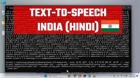 Indic Text To Speech Hindi Tts Using Python By Hey Lets Learn