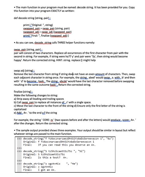 solved the main function in your program must be named
