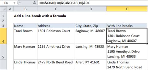 Concatenate Rows In Excel To Include A Line Break Reslop