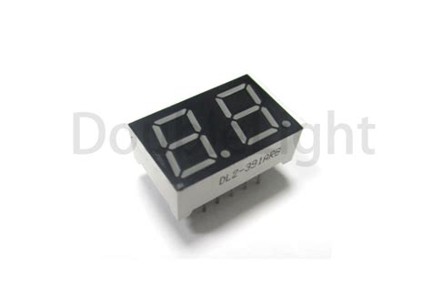 0 39 Inch Two Digit 7 Segment Display 10 Pin 2 Bit Dual Digit Numeric Displays 19 9 12 8 7mm Led