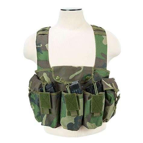 Ncstar Cvakcr2921wc Ak Chest Rig Woodland Camo