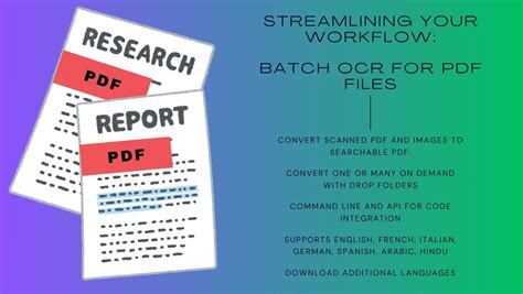 Batch OCR PDF Make PDF Searchable Peernet