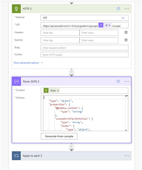 Solved Usage Of Power Bi Rest Api In Power Automate Microsoft Fabric Community