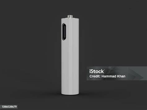 흰색 배경 빈 충전식 배터리 Aa 또는 Aaa 크기 3d 일러스트레이션으로 격리된 Aaa 크기 배터리 3차원 형태에 대한 스톡 사진 및 기타 이미지 Istock