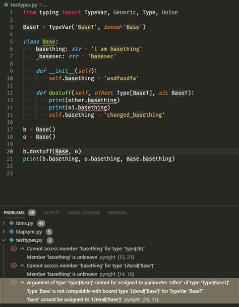 Bound Type Variables Are Conflated With Literal Types · Issue 217 · Microsoftpyright · Github
