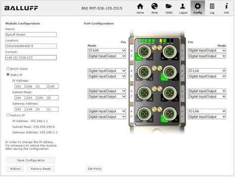 Configuration Of Io Link Master Device Through The Web Server Download Scientific Diagram