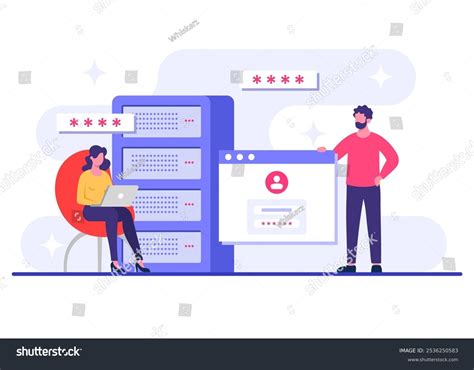 Database Protection Cyber Security Data Center Stock Vector Royalty Free 2536250583 Shutterstock