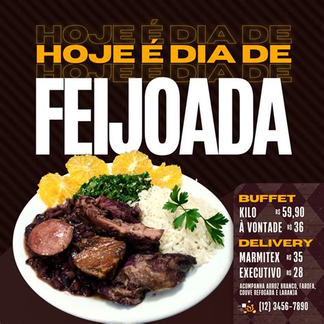 Modelos Grátis E Personalizáveis De Feijoada Canva
