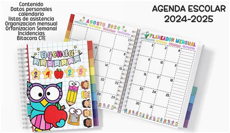 2026 2027 Actualizadas Kit 4 Agendas Escolares Directivo Primaria