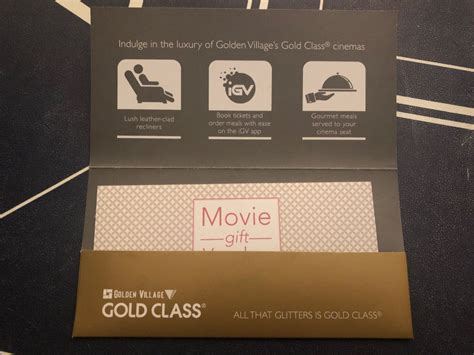 Gv Gold Class Tickets X 2 Tickets And Vouchers Vouchers On Carousell
