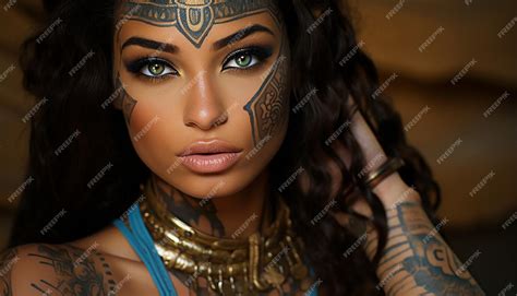 Premium Ai Image The Most Beautiful Teen Egyptian Girl Imaginable Elaborate Ancient Egyptian