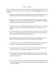 Quiz Fall Docx Quiz Fall Directions Write You Name Course Name And Class Day