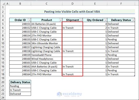 How To Paste Into Visible Cells Only In Excel 6 Easy Methods